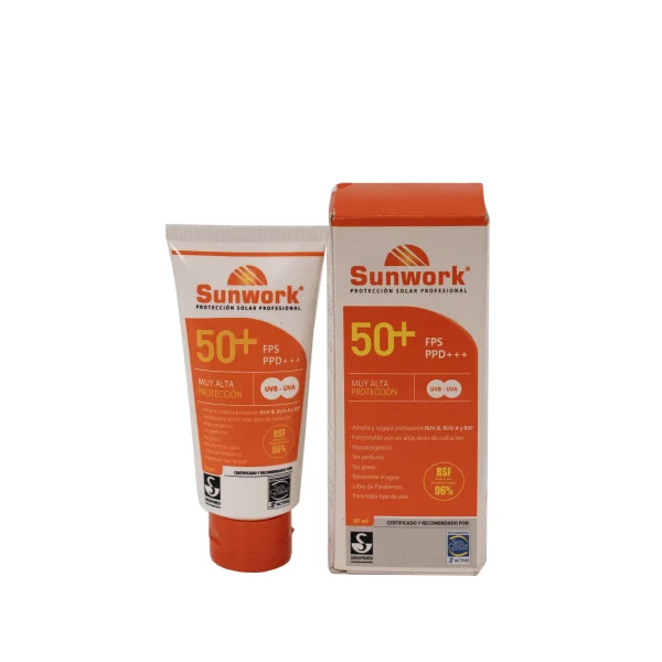 FOTOPROTECTOR SOLAR SUNWORK 50+ 50ML - Segurindustria
